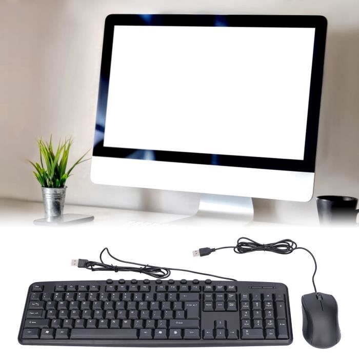 Combo clavier-souris filaire Clavier et Souris USB Filaires, Clavier ...