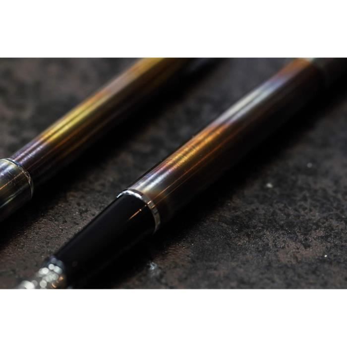 Stylo Plume Acier Traveller - Flame - Solide et Épuré - Écriture Fine ...