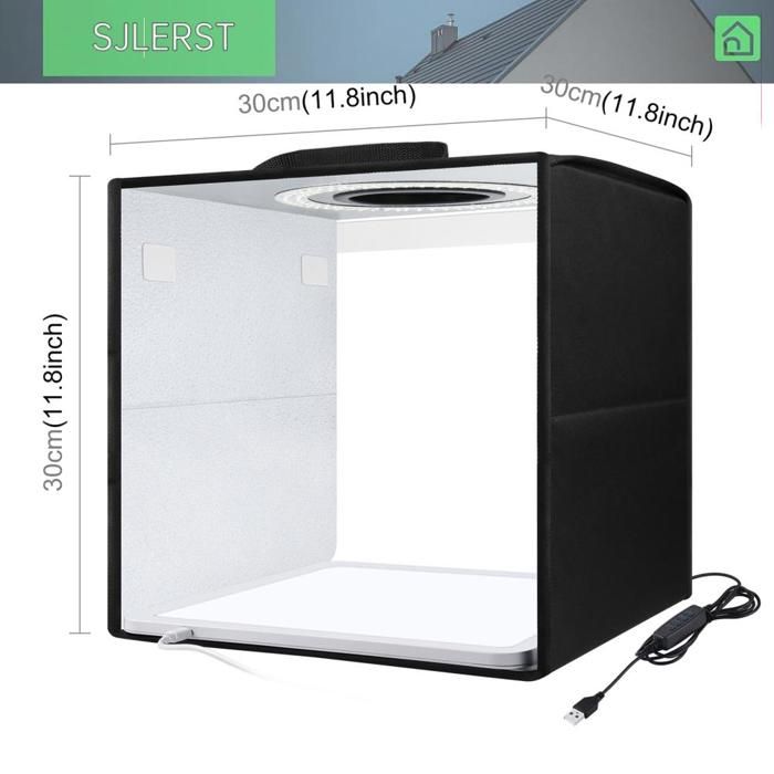 Sjlerst caisson lumineux portable 30 * 30 * 30 cm Tente lumineuse LED ...