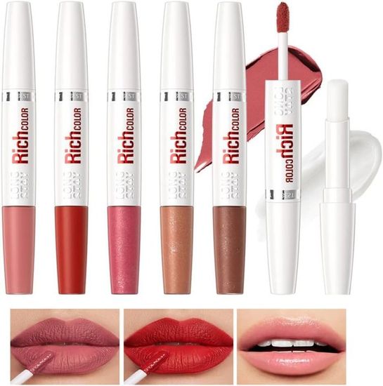 Rouge à lèvres liquide - LECOO - Brillant à lèvres et baume à lèvres ...