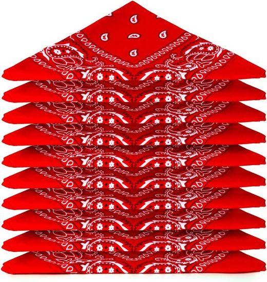 Lot De Bandana 100% Coton Paisley Foulard Fichu Bandanas 25 Couleurs Au ...