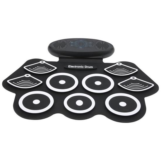 Akozon pad de batterie Fordable avec pédale de sustain Batterie ...