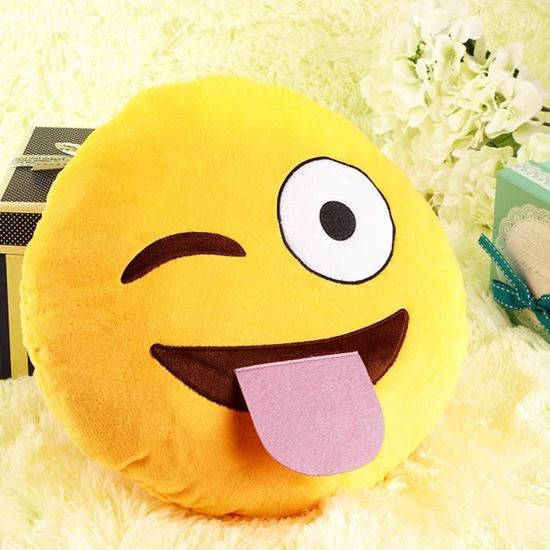 Emoji Coussin Mignon Emoticon Oreiller Confortable Peluche Poupée ...