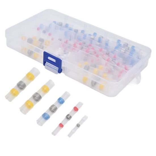 Connecteur De Fil À Souder Kit De Connecteur Bout À Bout Thermorétractable, Kit De Borne ...