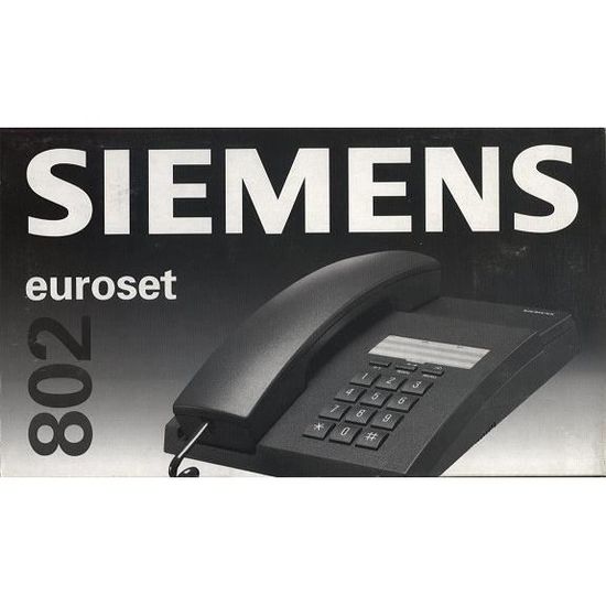 Siemens Euroset 802 Téléphone Fixe Filaire - Cdiscount Téléphonie