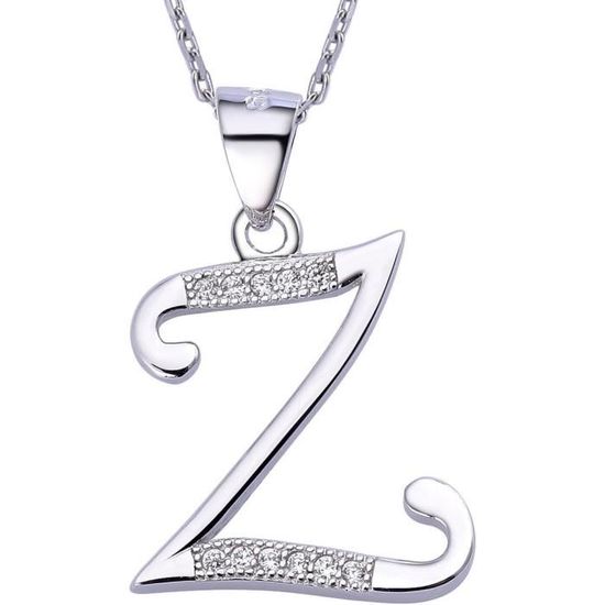 Lynn Collier Avec Pendentif En Forme De Lettre Initiale Argent 925 ...