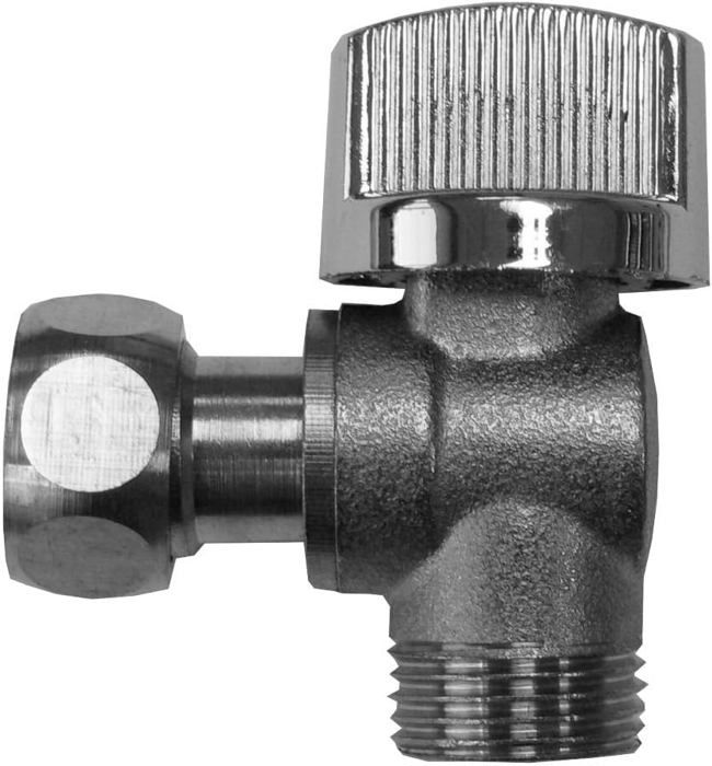 S100 Robinet D'Arrêt De Chasse Équerre Sphère 3/8" Laiton Chrome Argent ...