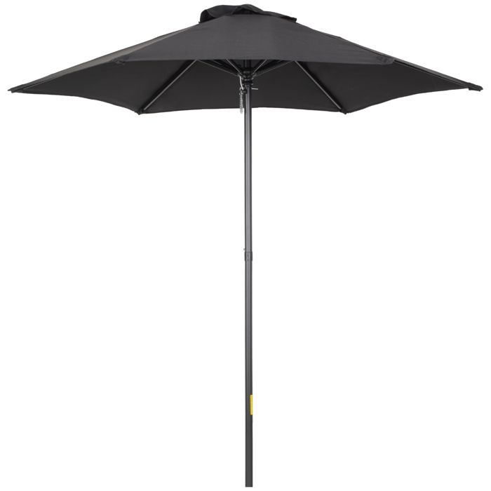 Parasol Ø 196 cm, parasol pivotant avec fonction pliante, parasol de ...