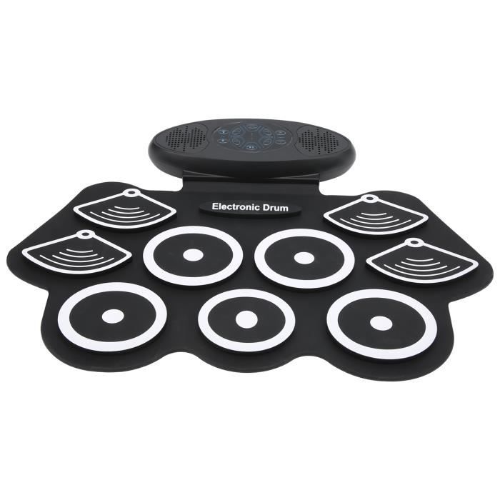 Akozon pad de batterie Fordable avec pédale de sustain Batterie ...