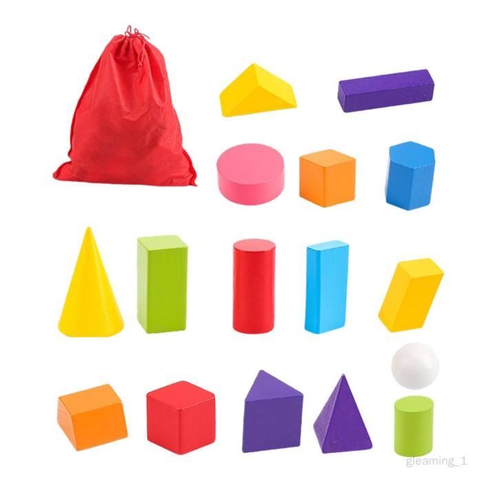 Solides Géométriques Colorés Pour Garçons Et Filles Blocs De Motifs