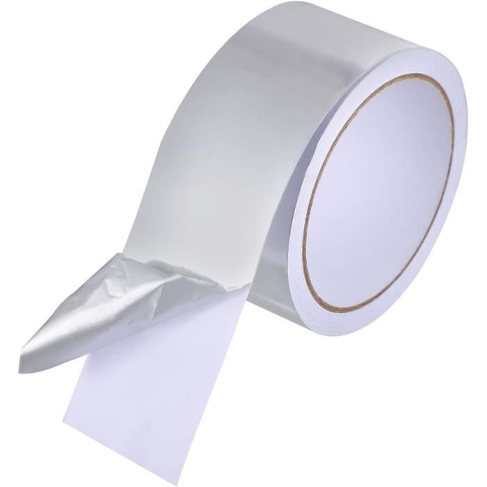 1 Rouleau Bande D'aluminium Ruban Isolant pour Tuyaux Adhésif Argenté ...