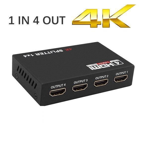 Multi hdmi switch multiprise splitter repartiteur doubleur 1IN4 4K ...