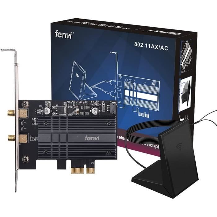 Carte PCIe WiFi 6 AX200 PCIe Wi-Fi 6 802.11ax Carte PC Internet réseau sans fil PCI Card Next ...