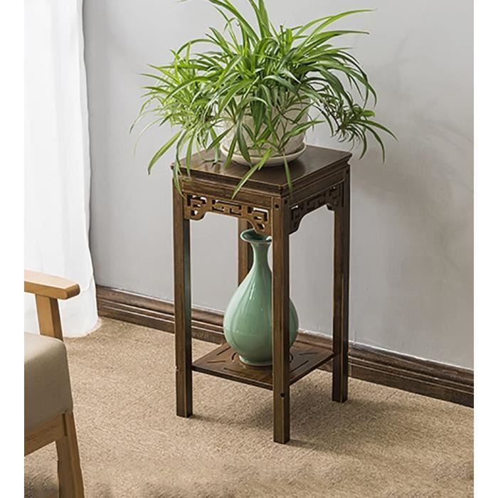 Stockage de Pot de Fleurs Stand de Fleurs en Bois Massif Style rétro ...