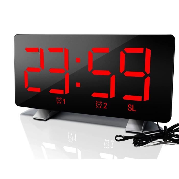 Reveil Projecteur Plafond Numerique, FM Radio-réveil avec Projection ...