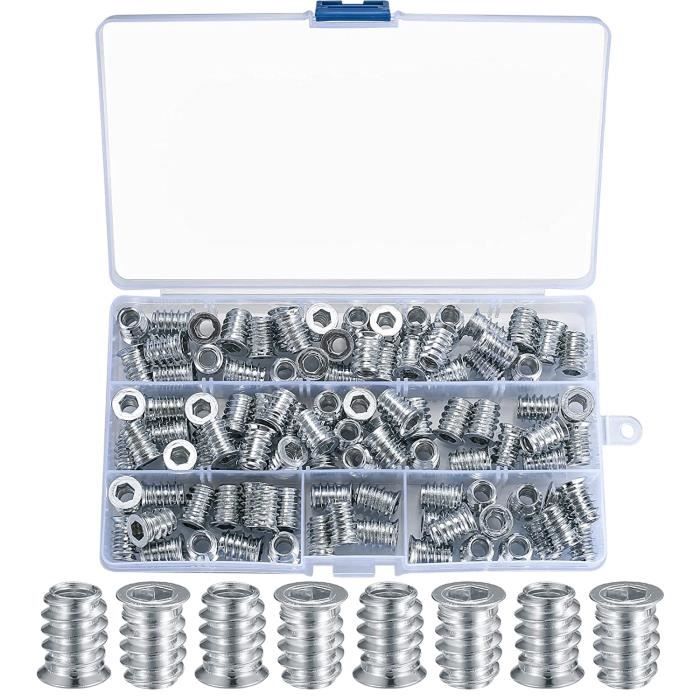 Écrou - Pièces Écrous À Visser M6 Hexagonaux Inserts Filetés 15Mm ...