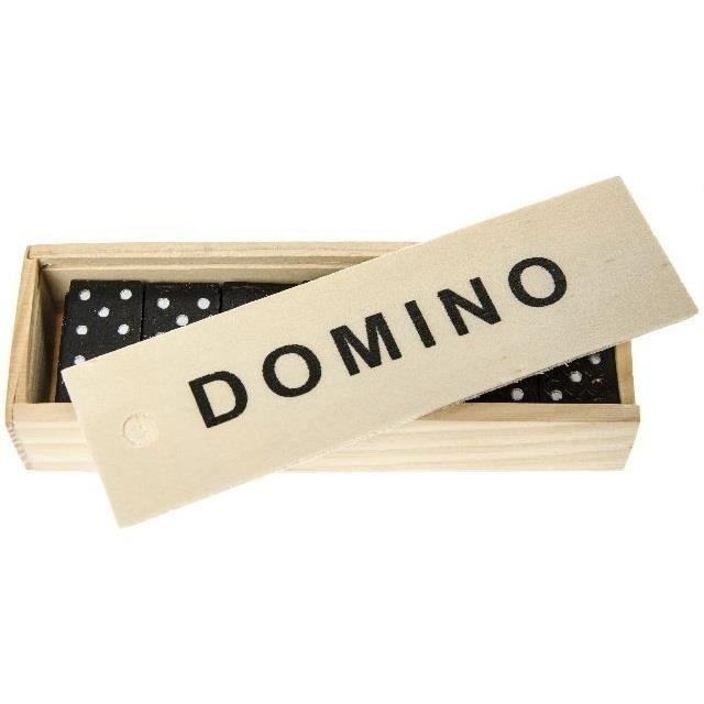 Jeu de Domino en Bois - Dominos Jeu Société Famille - 148 - Cdiscount ...
