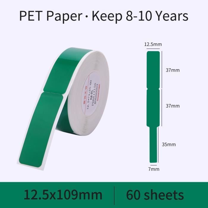 Gommette,rouleau d'étiquettes de transfert thermique, papier pour ...