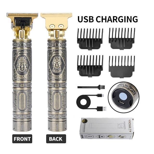 TONDEUSE CHEVEUX Tondeuse à cheveux professionnelle Vintage t9 pour hommes rasoir électrique ...