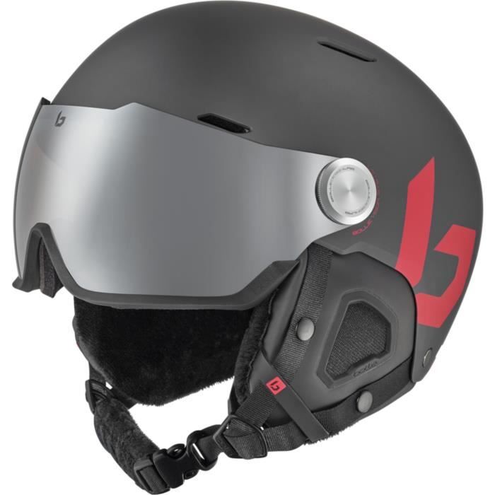Casque de ski Bollé Might Visor - red matte/brown - 59/62 cm ...