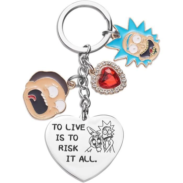 Rick Morty Stuff Keychain Cadeaux Pour Filles Garçons Grandson Cartoon ...