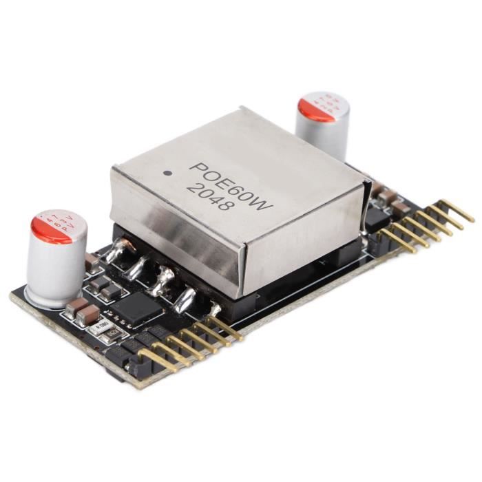 Cikonielf Module d'alimentation par Ethernet Module POE IEEE802.3bt DC 12V Protection contre les ...