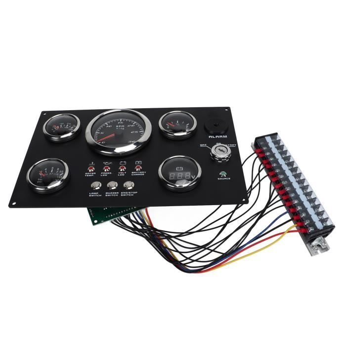 Jeu De Jauges De Tableau De Bord 5In1 Jauge Numérique Groupe Moteur Tr ...