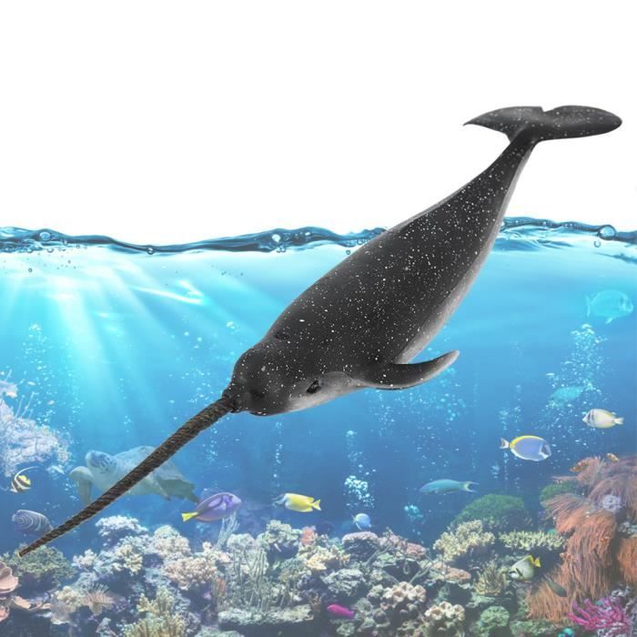 SALALIS Baleine Modèle Jouet Simulation Narval Collection D'Animaux ...