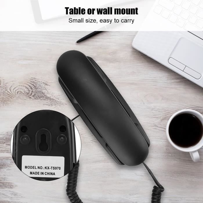Téléphone filaire suspendu KX TS970 - SONEW - Fonction rappel, flash et ...