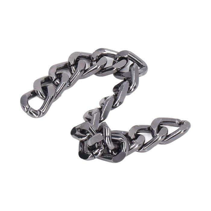 TMISHION chaîne artisanale en métal Chaînes gourmettes en aluminium de ...