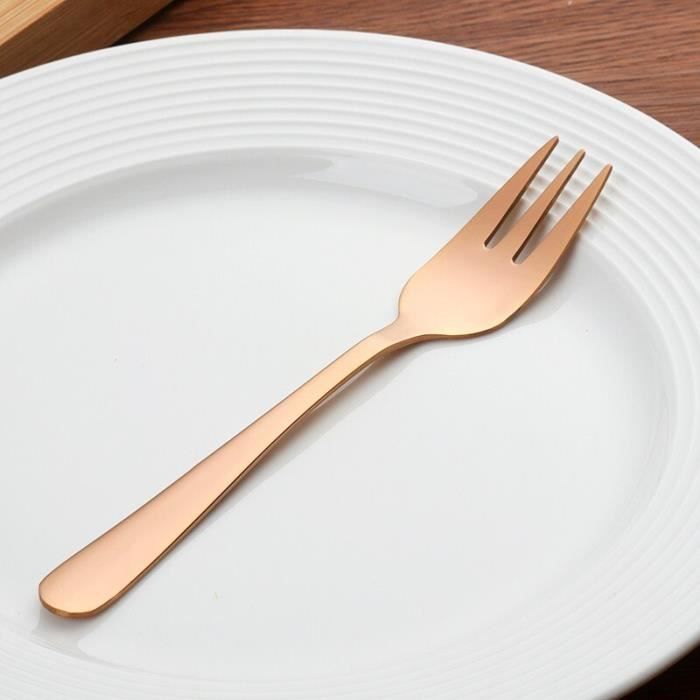 FOURCHETTE DE TABLE,rose gold--Ensemble de 2 fourchettes à thé et à ...