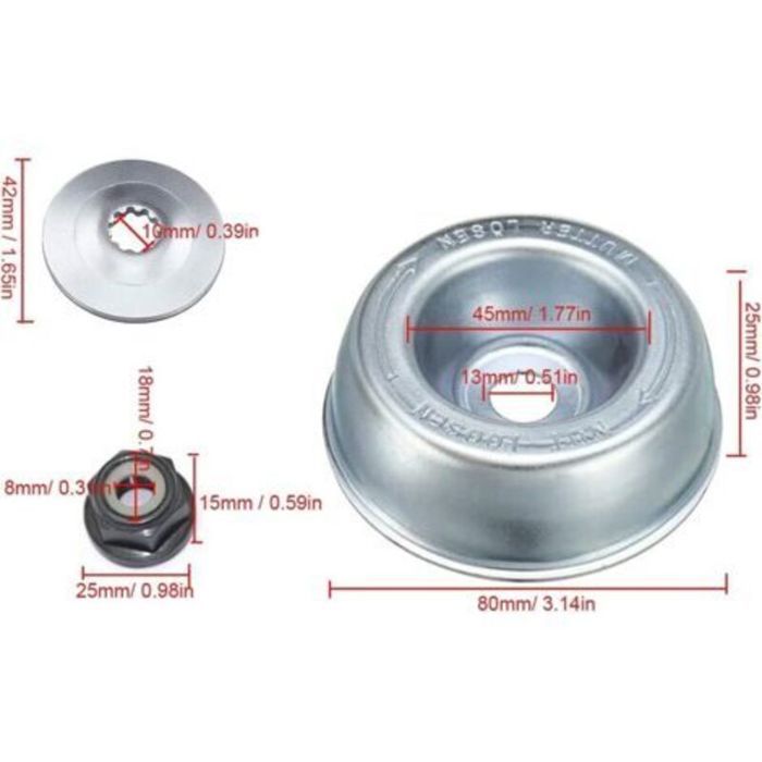 Kit écrou tête débroussailleuse Stihl – Compatible FS55 à FS250 ...