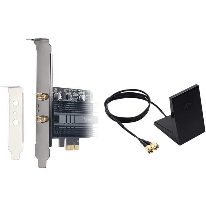 Carte PCIe WiFi 6 AX200 PCIe Wi-Fi 6 802.11ax Carte PC Internet réseau ...
