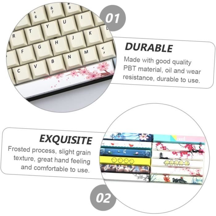 Keycap Clavier Keycaps Capuchon De Clé Pour Clavier Mécanique Clavier ...