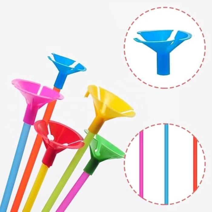 Tige Ballon - Mixte - 100 Pièces - Réutilisable - Plastique - Convient ...
