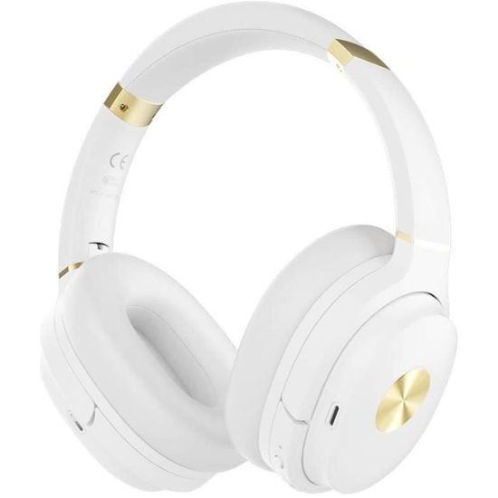 Cowin SE7 Blanc Double rétroaction réduction du bruit actif Bluetooth ...
