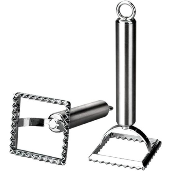 779400 Coupe-Pâte Ravioli Carré, Fonte, Argent, 30 X 27.5 X 7 Cm[u788 ...