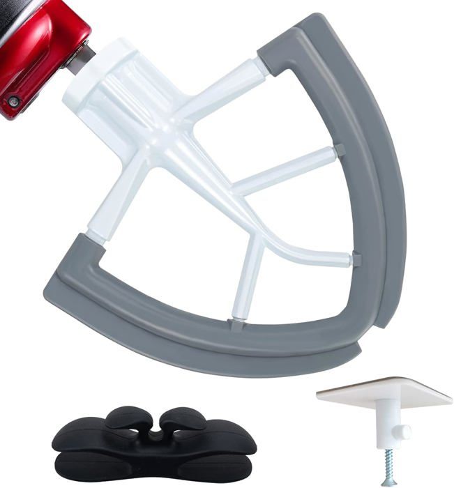 Batteur À Bord Flexible Pour Mixeur Kitchenaid 4.55 Qt Mélangeur Fouet ...