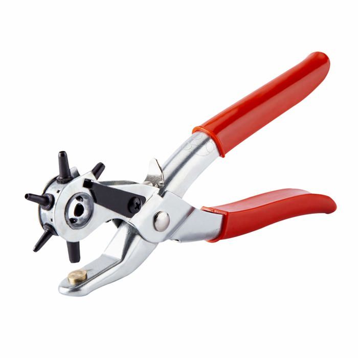 Perforatrice professionnelle robuste en cuir – Pince rotative à main ...