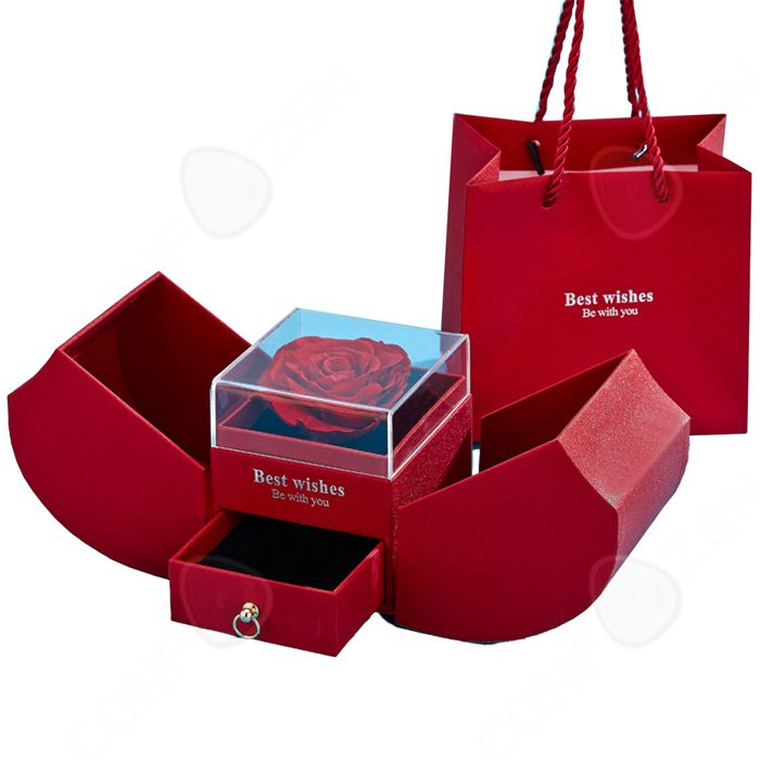 Coffret cadeau en forme de pomme rouge fête des mères cadeaux créatifs ...