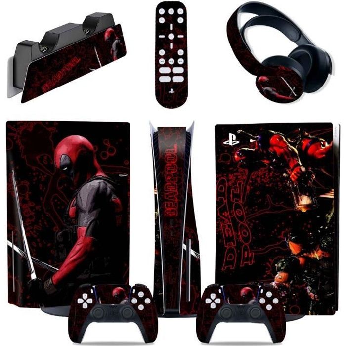 TN-PS55in1-0031-Autocollant Deadpool Skin pour PlayStation 5, étui de ...