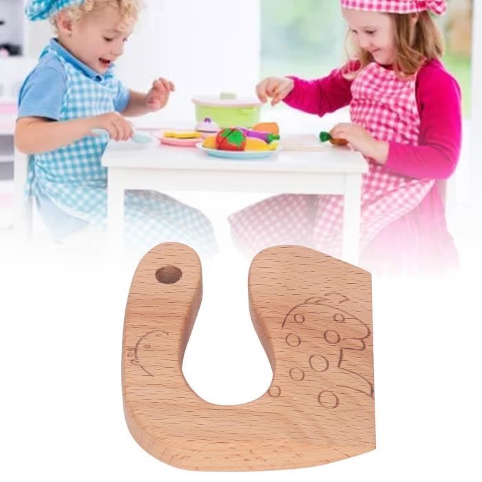 Hachoir pour enfants en bois Couteau en bois pour enfants Fruits ...