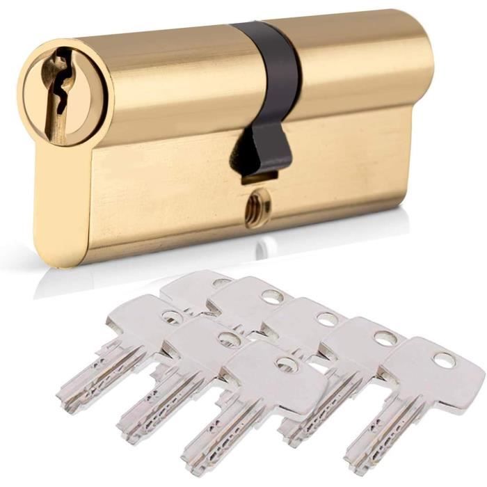 Cylindre de Serrure 35-35 (70mm), Serrure à Doublé Cylindre Porte ...