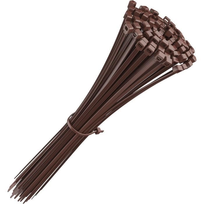 Collier de Serrage 200 mm x 4,8 mm, Attache Câble, Serre Câbles Rilsan ...