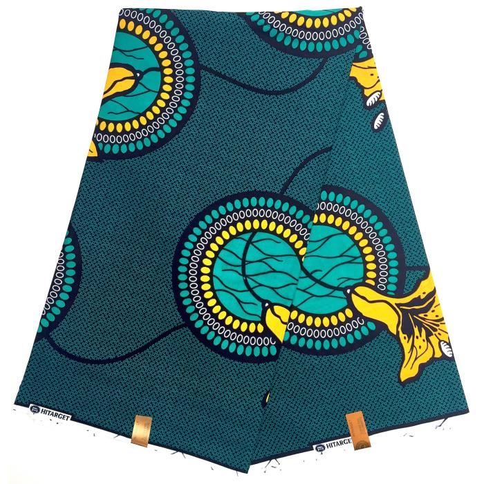 Wax pagne tissu africain collection HITARGET 6Yards super cire imprimé ...