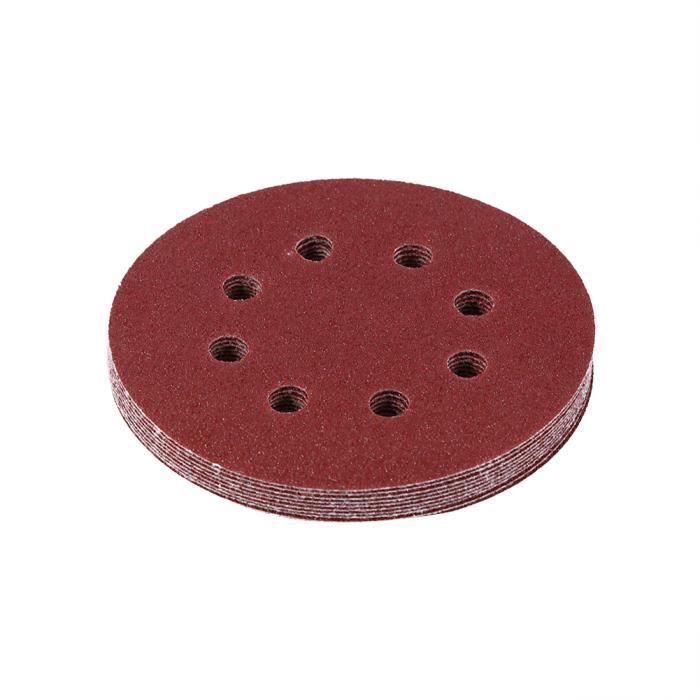 Disques de polissage de 125 mm Disques de ponçage rouges Papiers de ...