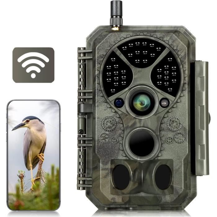 Caméra De Chasse Avec Wifi 32Mp 1296P Vision Nocturne Détection De ...