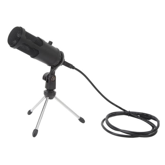 LAN Micro Usb Microphone Usb Avec Lumière Rvb, Micro À Condensateur Pc ...