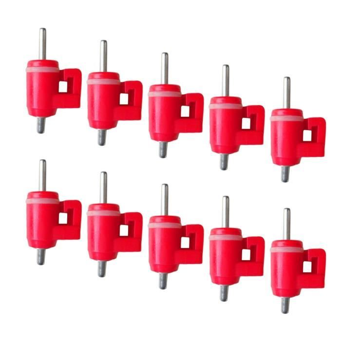 10Pack Poulet Eau Volaille Poule Vis Mamelon Abreuvoir Mangeoire ...