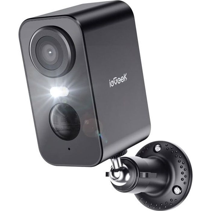 IeGeek 2K Caméra Surveillance WiFi Exterieure sans Fil Batterie Vision ...